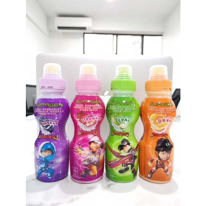 SUPAGEN x BOBOIBOY FLAVOURED MILK ENRICHED WITH PREBIOTICS 250ML ...
