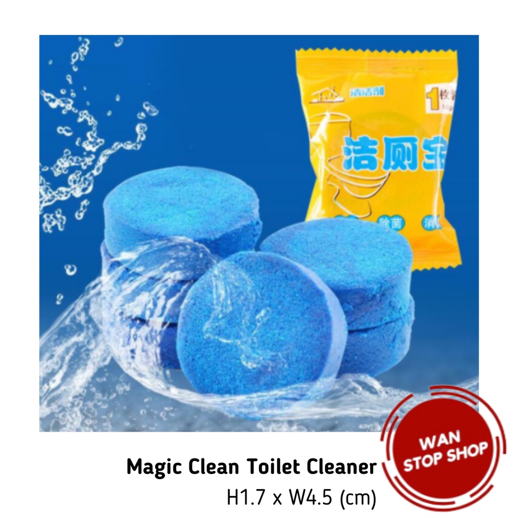 Magic Auto Clean Blue Toilet Cleaner, Bubble Flush Bathroom Clean ...