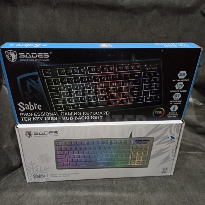 Sades Sabre Tkl Rgb Membrane Backlight Gaming Keyboard - Black | Shopee ...