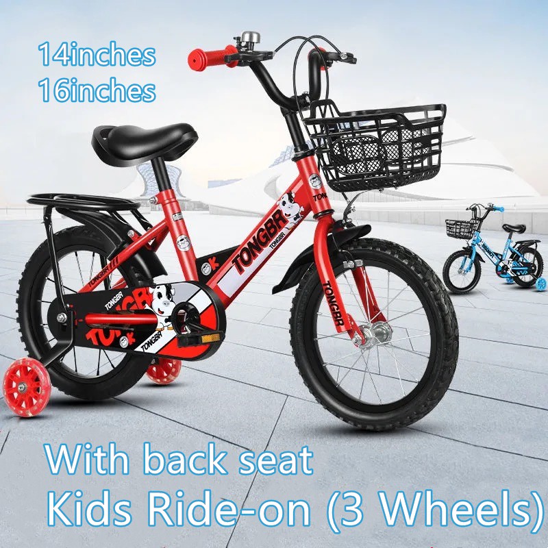 Ride on Bike with Back Seat Balance Children Bike Wheel 3 Tires SPORT ...