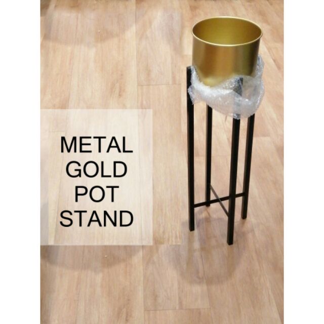Metal gold pot stand 69cm!!! | Shopee Malaysia