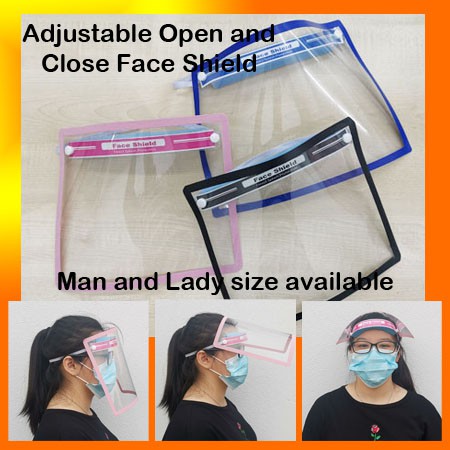 Ship Today!! PVC face Mask Transparent full Face Shield FM555 | Shopee ...