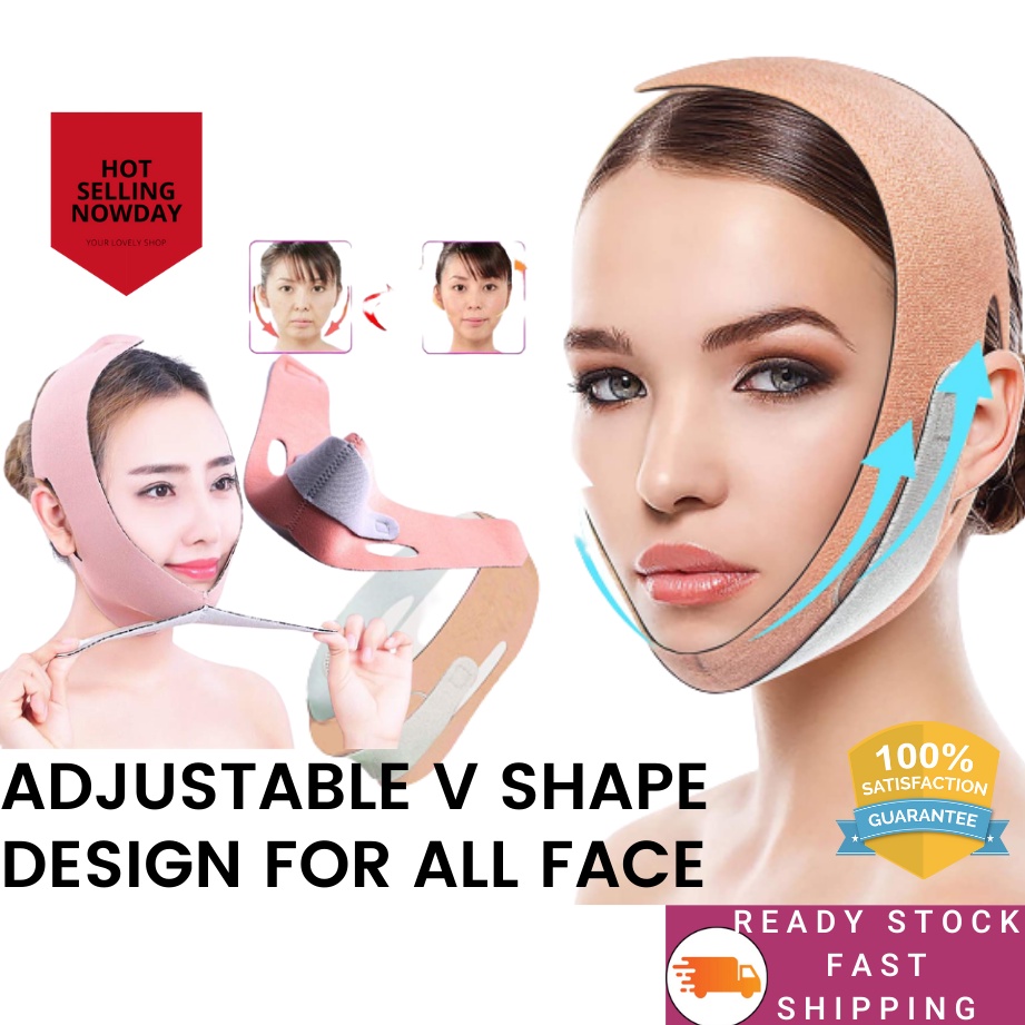 [ HOW TO GET SLIM FACE ] Adjustable V Shape Face Double chin remover ...