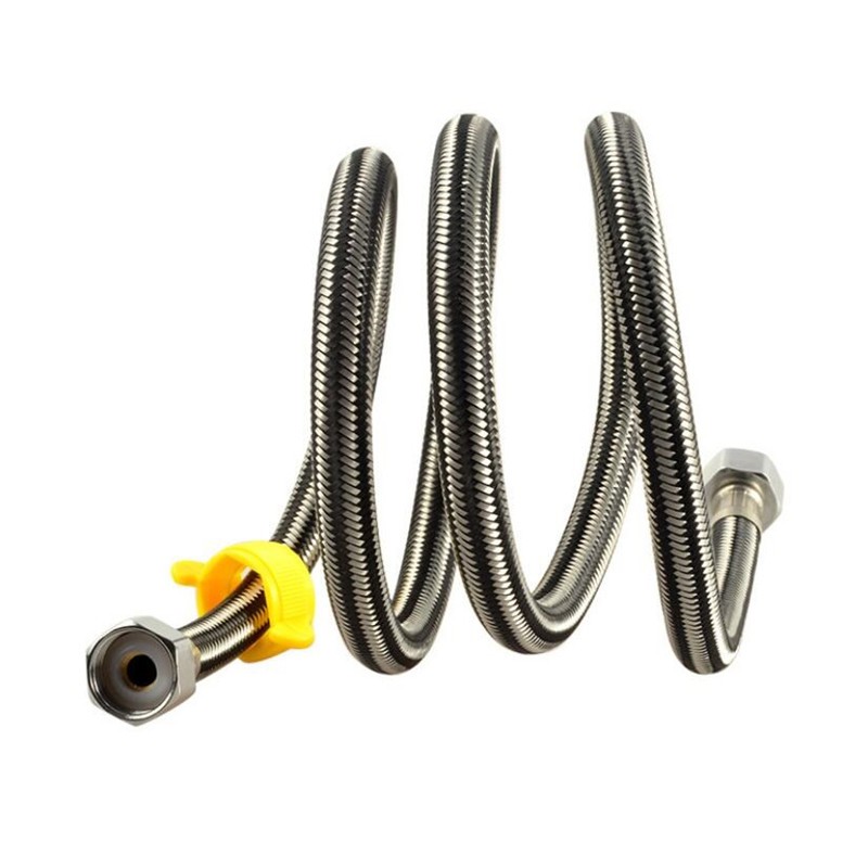 304 stainless steel water supply line, long black, 60cm with screw ear ...
