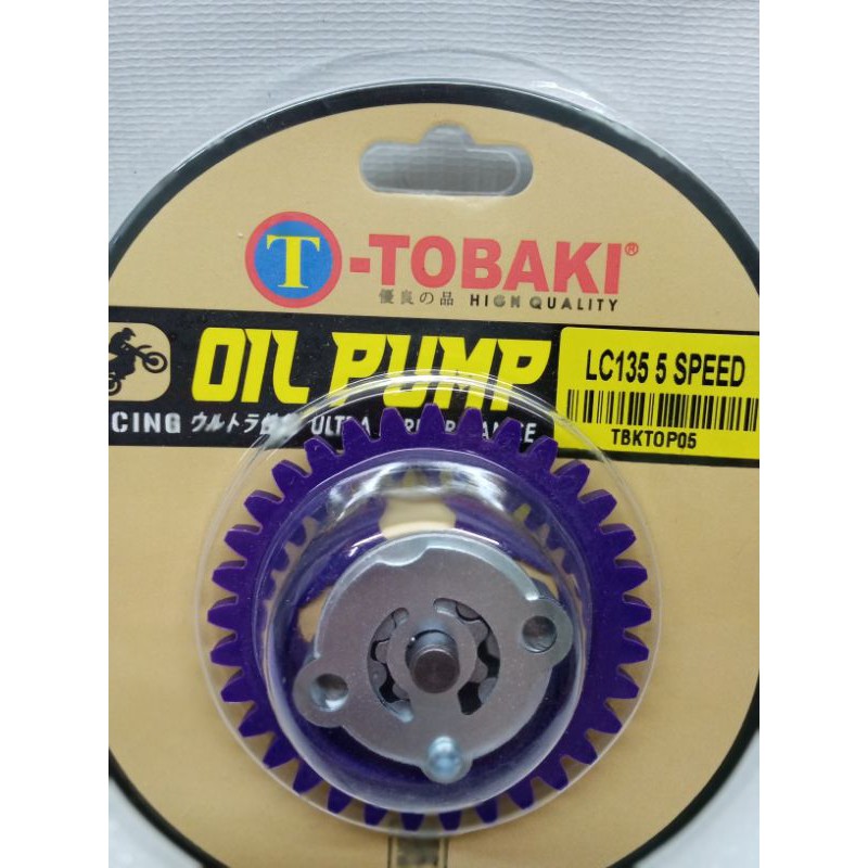 ORIGINAL TOBAKI OIL PUMP RACING LC135 (5 SPEED)/FZ150i OLD / LC135 (4 ...