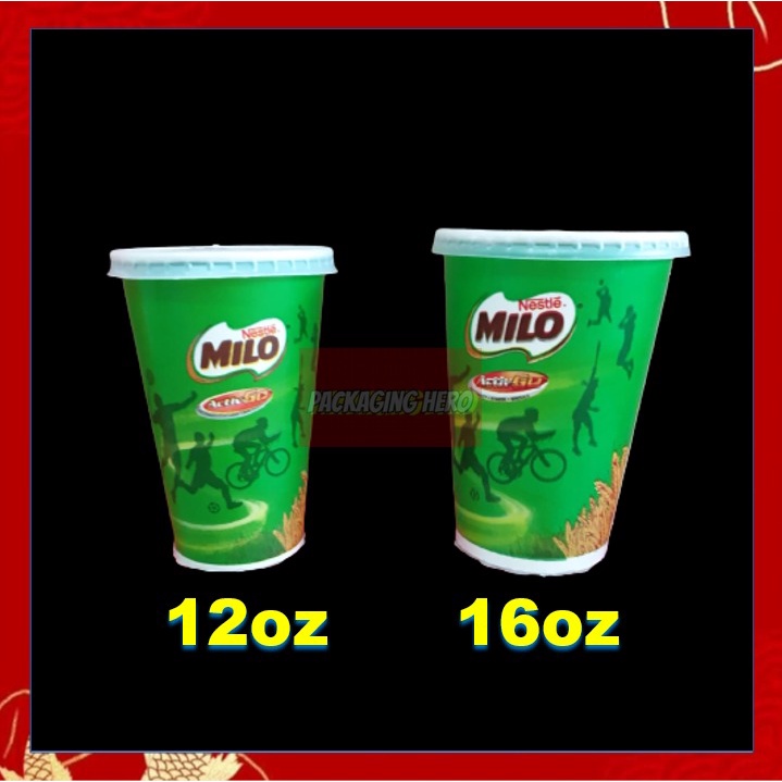 MILO CUP 12oz 16oz (100pcs) | Shopee Malaysia