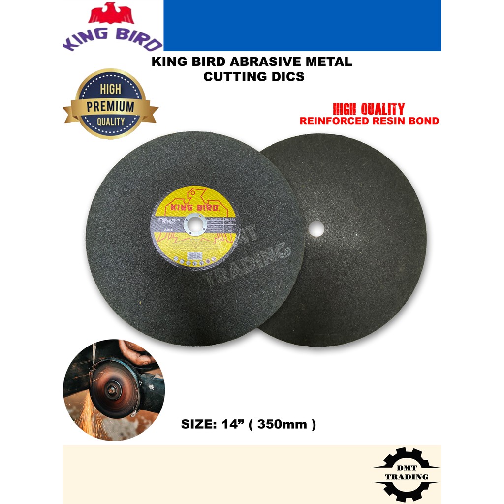 KING BIRD 14" (350mm) Abrasive Metal Cutting Disc / Wheel (Heavy Duty ...