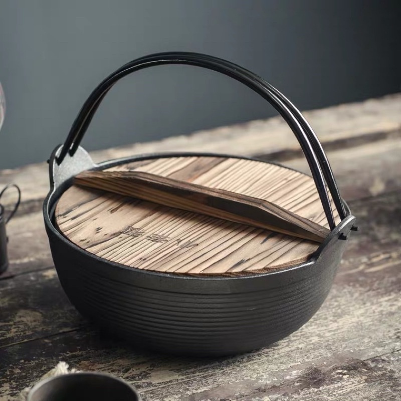 [WeMe]Japanese non-stick thick Japanese Sukiya Pot,Cast iron stew pot ...