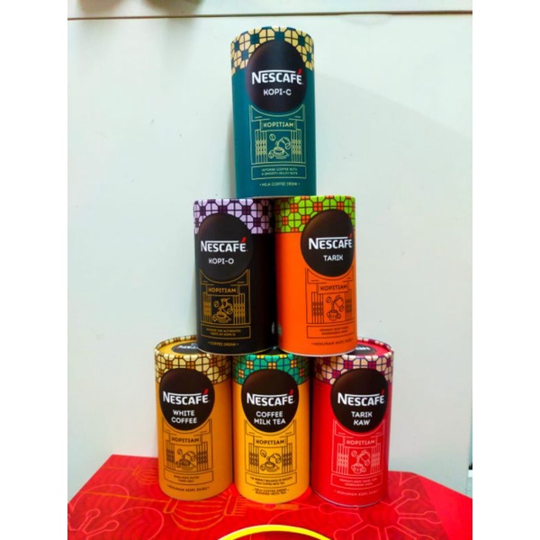 Nescafe kopitiam series tissue box(5 pcs 1 set) warna kuning hbs ...