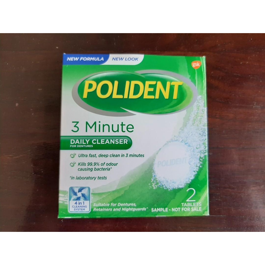 GSK Polident Denture Daily Cleanser 3 Minute Pembersih Harian 3 Minit ...