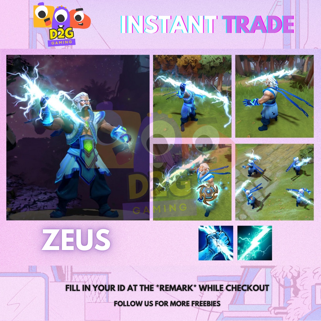 DOTA 2 Zeus | Heart Righteous Thunderbolt | Shopee Malaysia
