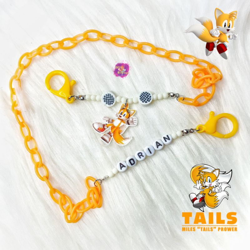 Tails Sonic Face Mask Chain For Kids Sonic Tails The Fox Face Mask ...