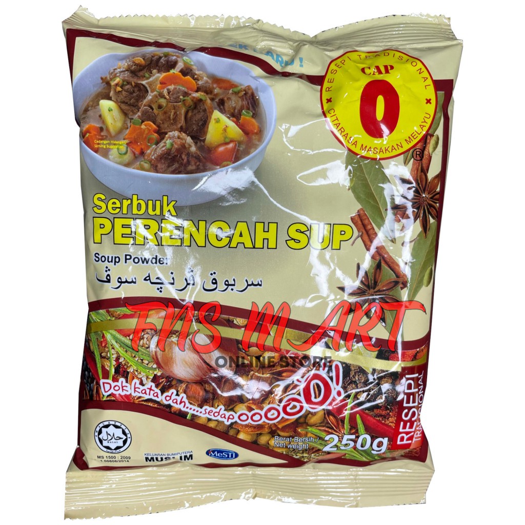 Fns Mart 250g Serbuk Sup Rempah Kari Cap O | Shopee Malaysia