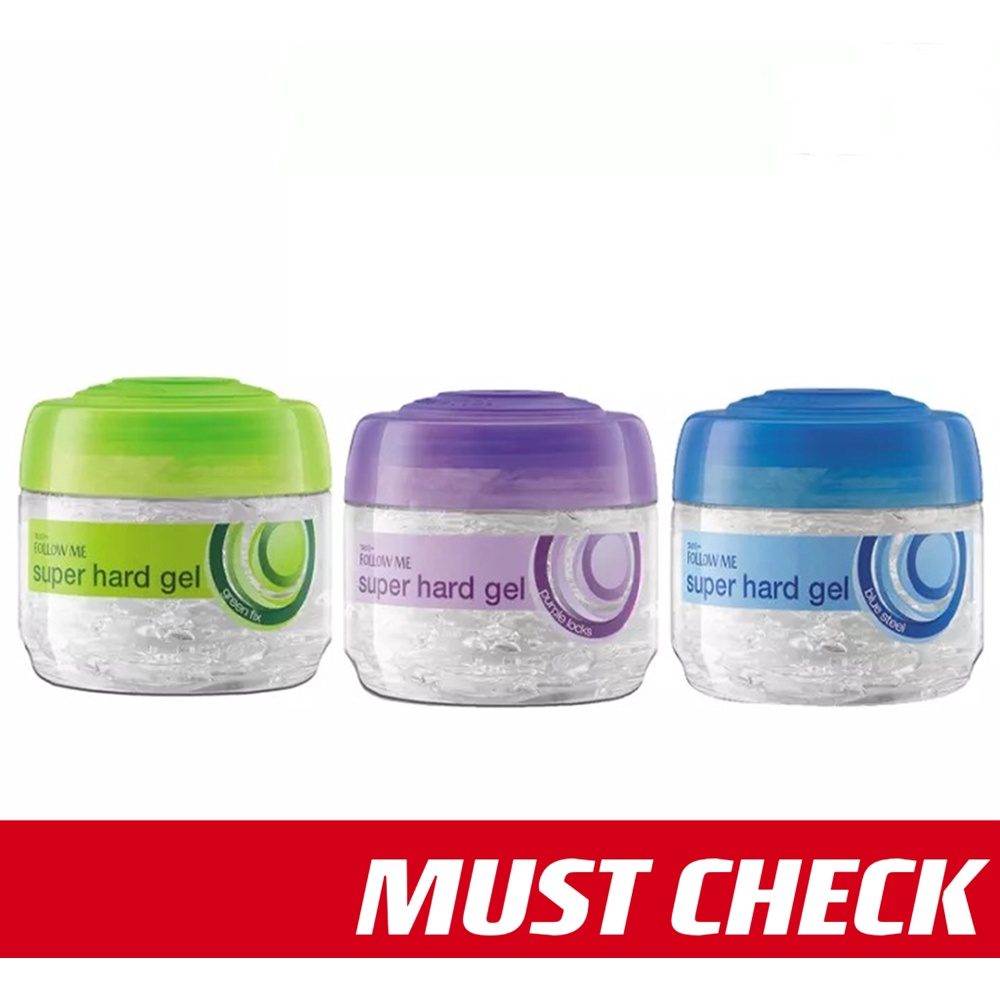 Follow Me Super Hard Gel 320G (Blue, Purple, Green) Strong Hold Strong ...