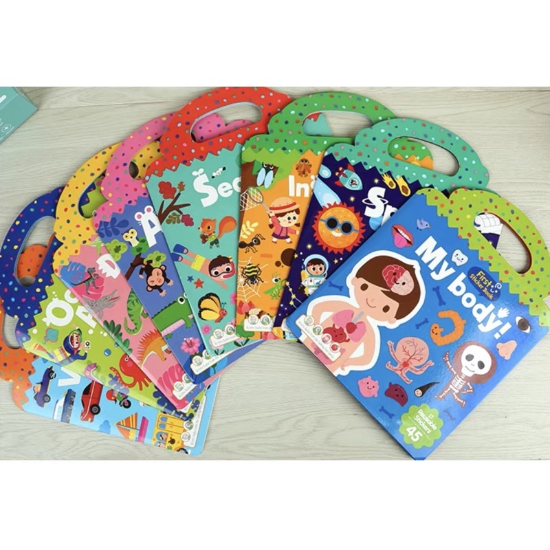 Reusable First 3D Jelly Hand-Held Sticker Book [Waterproof + Durable ...