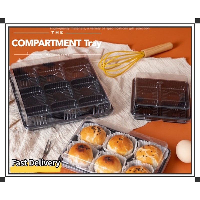 [READY STOCK]Mochi Box 2/3/4/6/9 Holes/Bekas kuih jepun/Cake Tray With ...