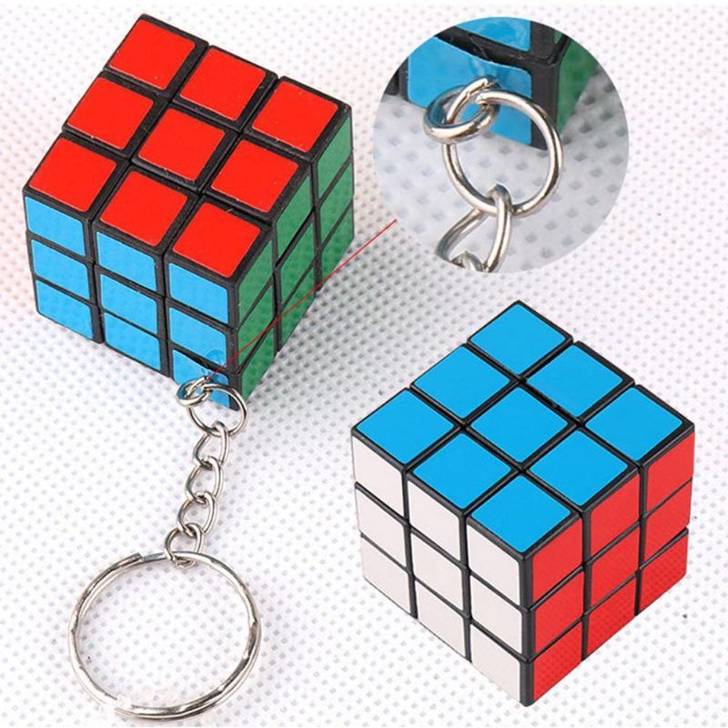 🔥 READY STOCK 🔥 Mini Size Rubic Cube 3 X 3 Keychain Small 3 cm | Shopee ...