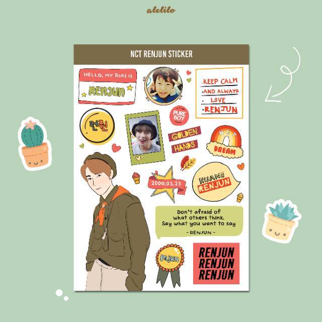 STICKER SET NCT DREAM RENJUN | Shopee Malaysia