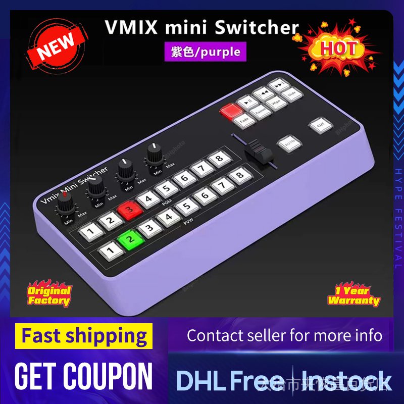 TYST Video Vmix Mini Switcher Control Panel MIDI2.0 Video Recording ...