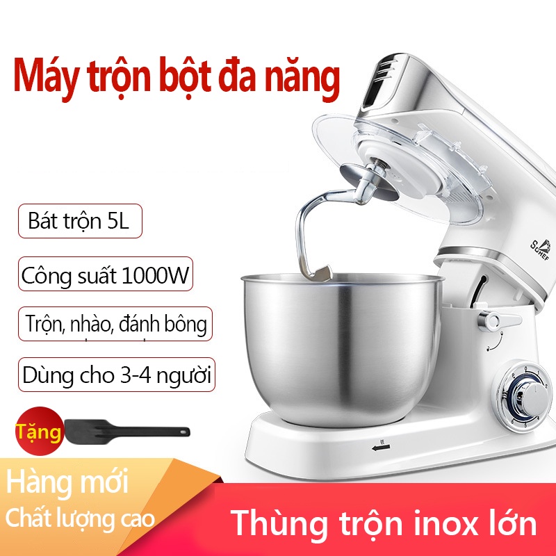 Stainless steel multi-bowl large mixer 5 liter 1000W capacity/ handy ...