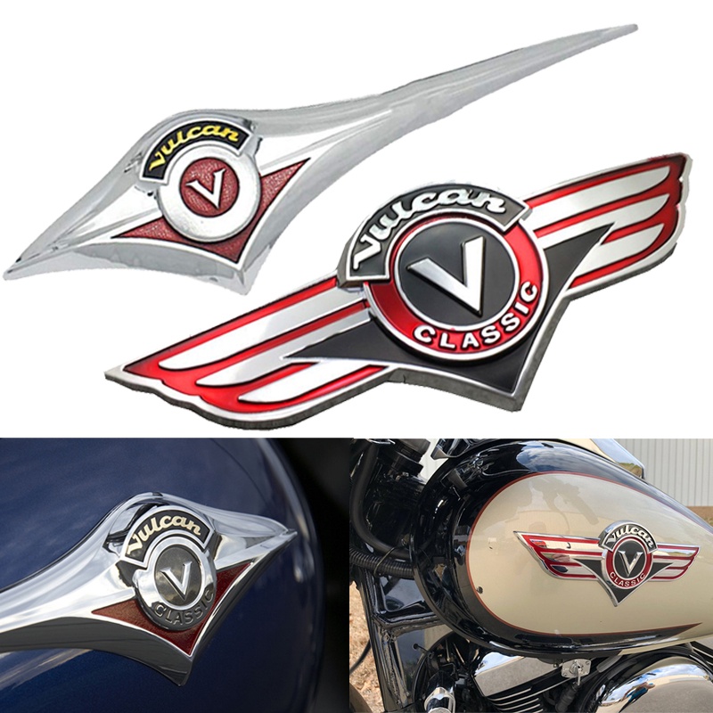 3D Plastic Logo Badge Fuel Tank Emblem For Motorcycle Kawasaki Vulcan ...