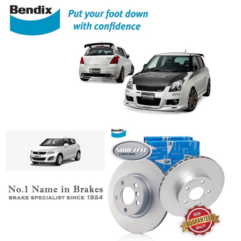Bendix Swiftfit BR2584 Front Disc Rotor - Suzuki Swift 1.3/1.5 RS415/RS416 (PC) | Shopee Malaysia