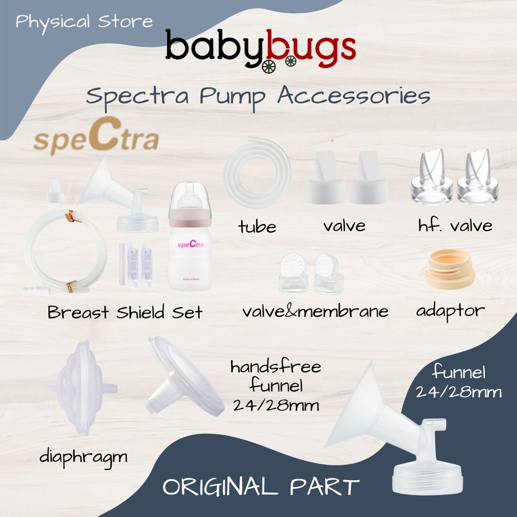 Spectra Breast Pump Accessories [ Spectra 9 Plus & Spectra Dual Compact ...