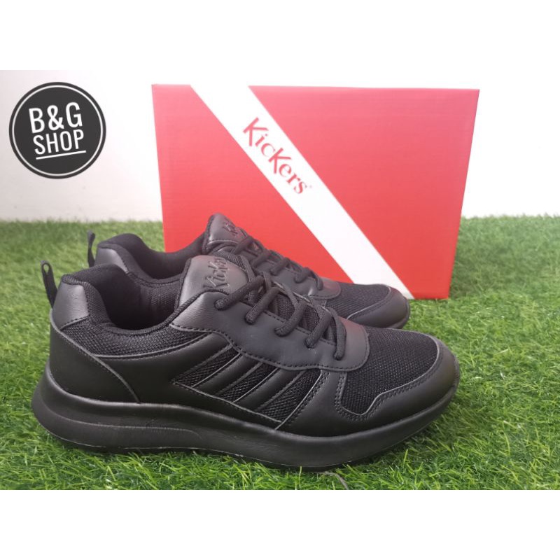Original Kickers All Black Full Black Sport Shoes School Shoes KK100339 ...