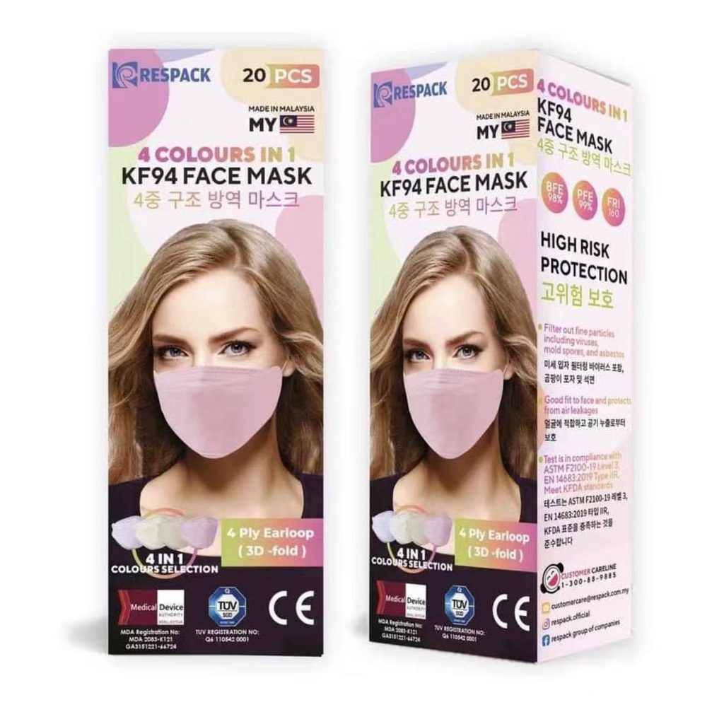 RESPACK FACE MASK / KF94 (4in1) Premium Particulate Respirator Mask ...