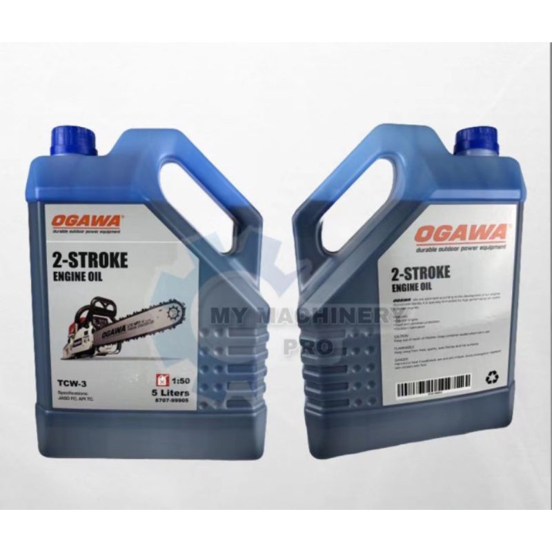Ogawa TCW-3 Lubricant 2T Oil 5L 2 Stroke 2T Oil Outboard Skyhawk Brush Cutter Chain Saw ...