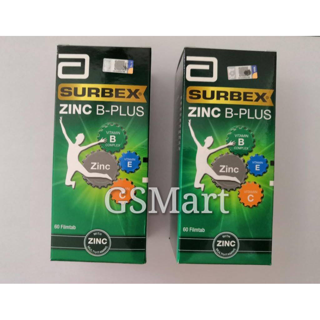 Abbott SURBEX Zinc 60 tablets (ex: 1/2026) | Shopee Malaysia