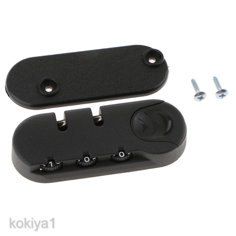 Secure Luggage 3 Digit Combination Padlock Suitcase Bag Code Lock 04A ...