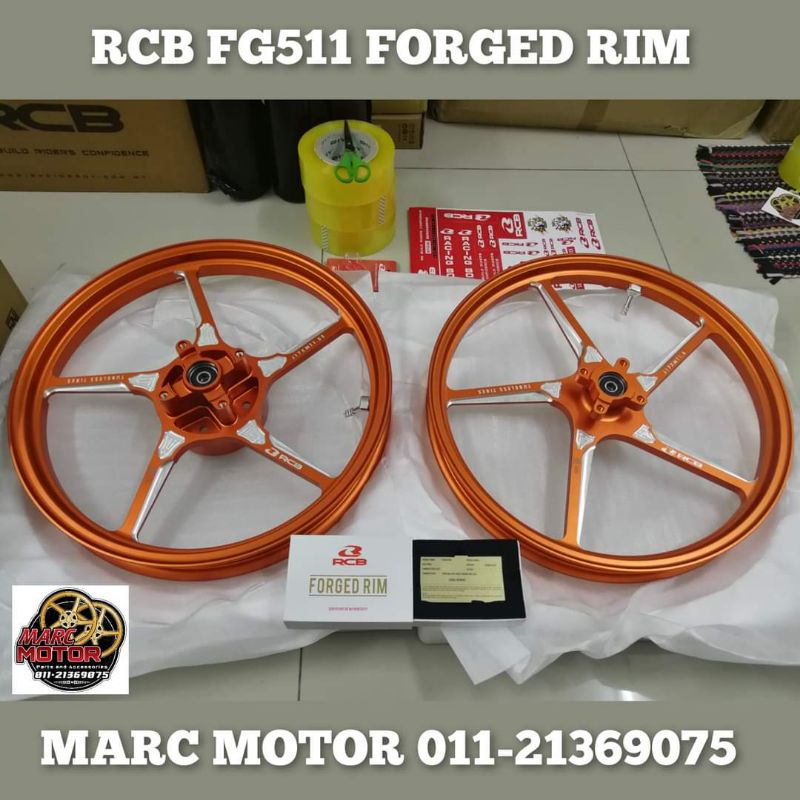 RCB FG511 Forged Rim Yamaha 125ZR / LC135 5S Size 1.60 / 1.85 x 17 inch ...