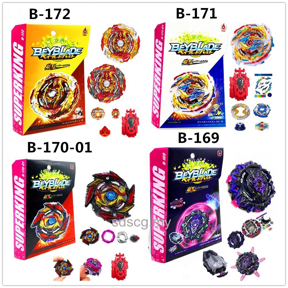 Beyblade Burst GT B-172 World Spriggan B-171 Tempest Dragon B-170-01 ...