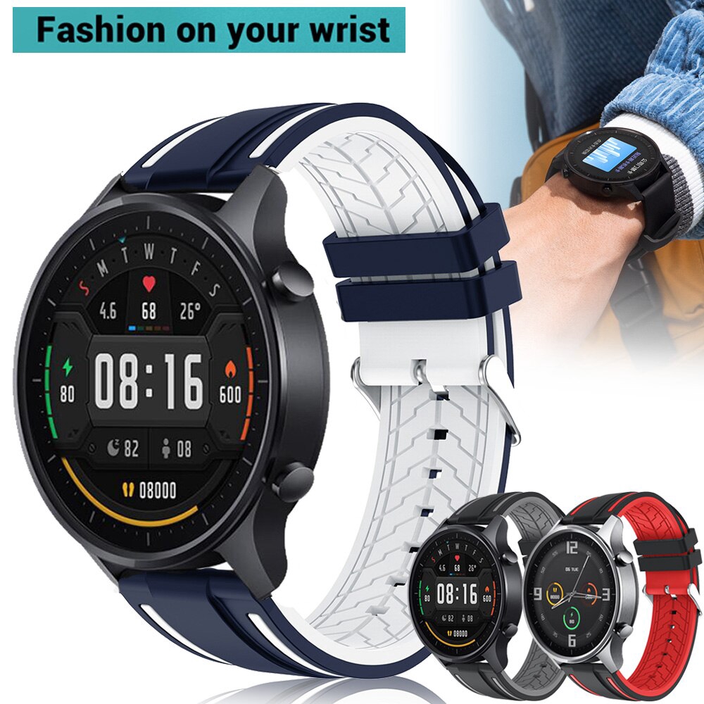 For Xiaomi Color Watch Strap MI Smart Watch Color Silicone Watchband ...
