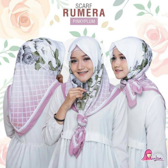 Rumera Quadrilateral Hijab Center By Buttonscarves Hijab Premium Soft ...