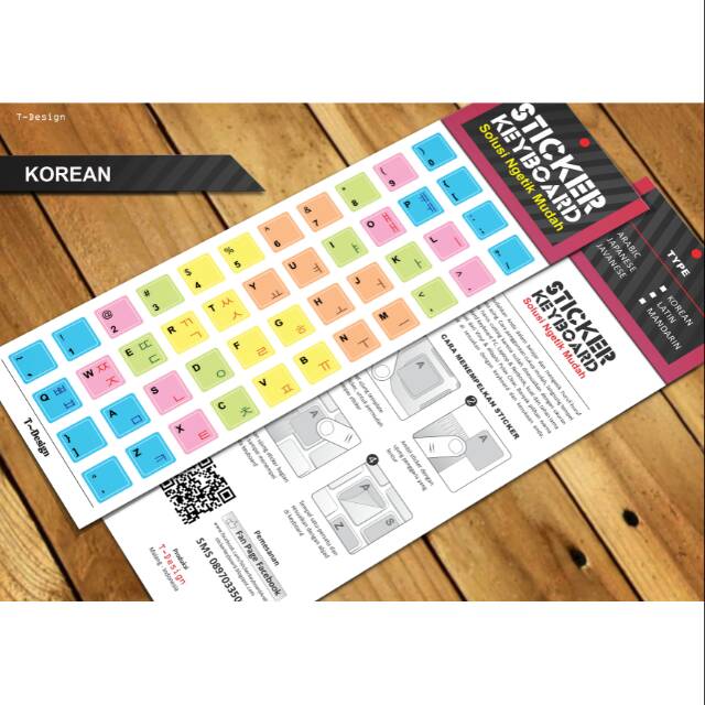 Korean Keyboard Sticker - Colorful | Shopee Malaysia