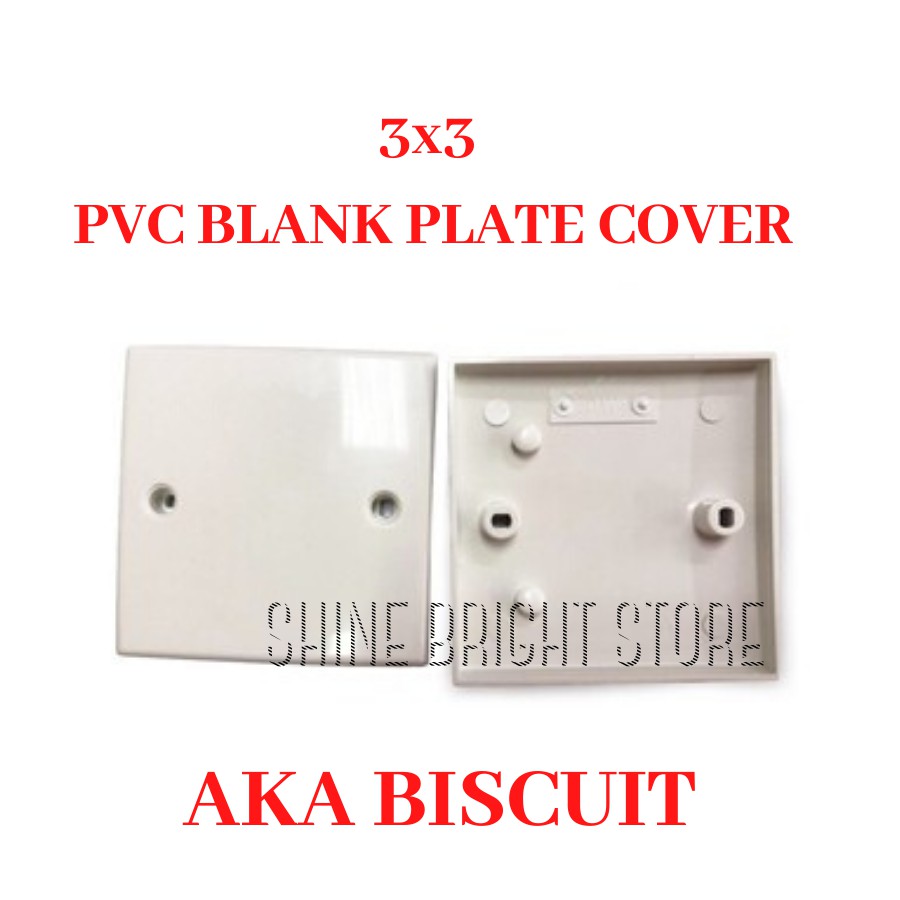 3x3 PVC BLANK PLATE COVER / 3x3 SOCKET COVER | Shopee Malaysia
