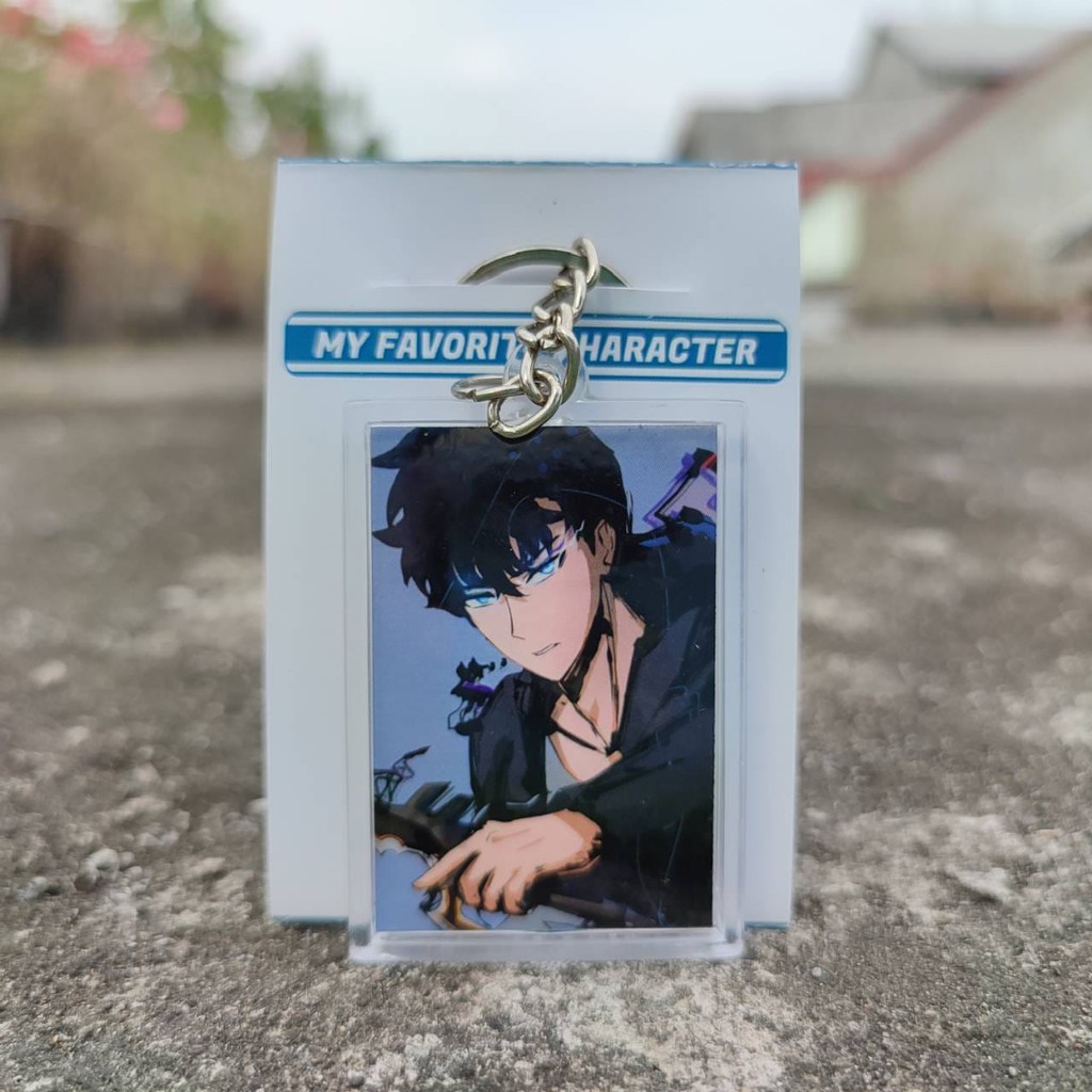 GANTUNGAN Manhwa Solo Leveling Keychain - Keychain Sung Jin-Woo Cha Hae ...