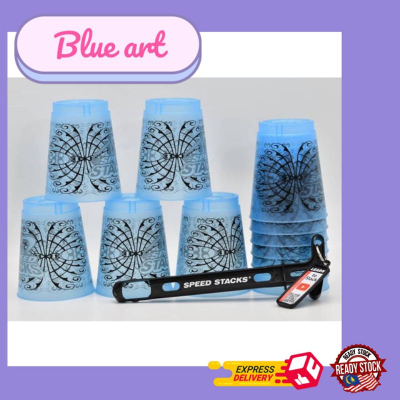 speed stacks WSSA cup official Malaysian original ori blue art | Shopee ...