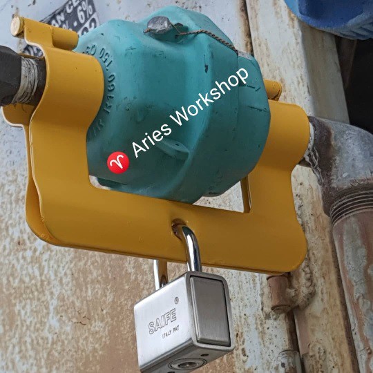 Water Meter Lock (yellow)/ Clamp Meter air | Shopee Malaysia