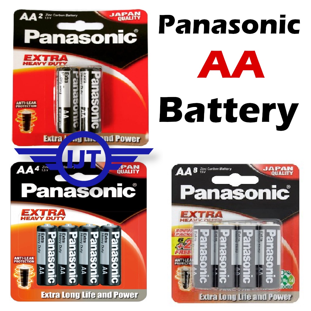 Panasonic AA Size Battery Extra Heavy Duty Bateri AA UM-3SHD/2B 2pcs / UM-4SHDB/4B1F 4pcs / UM ...