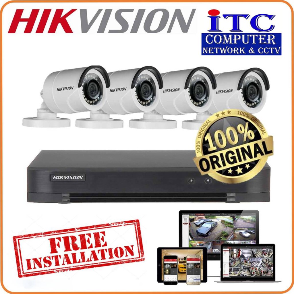 4ch CCTV & 4 unit 2.0Megapixes & 1TB HDD & Installation Wiring | Shopee ...