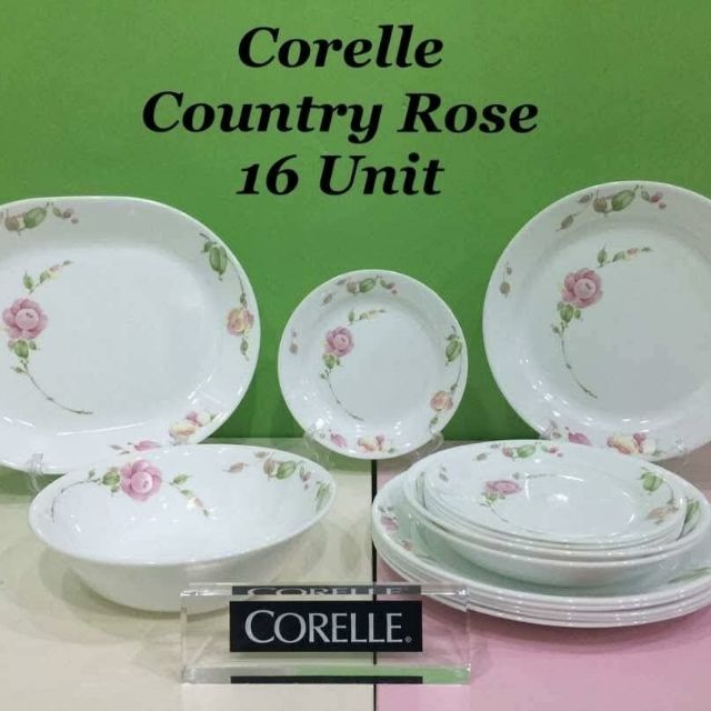 Corelle Country Rose 16 pcs | Shopee Malaysia