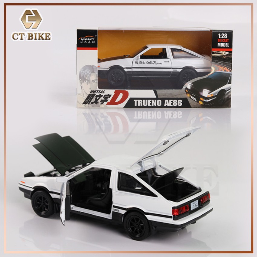1:32 Diecast Toyota AE86 Black Bonnet Special Edition Toys Car ...
