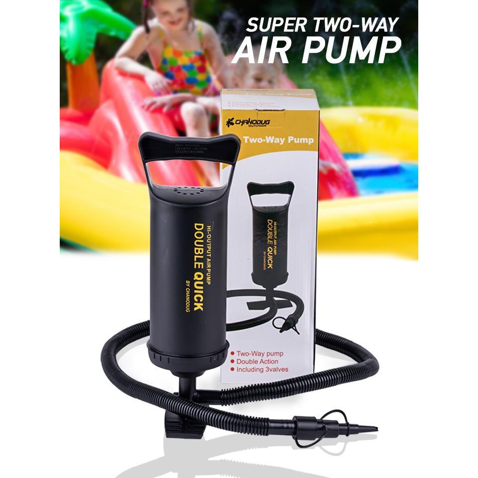 Super 2 Way Air Pump Pam Udara Kolam Renang Inflatable Pool Portable ...