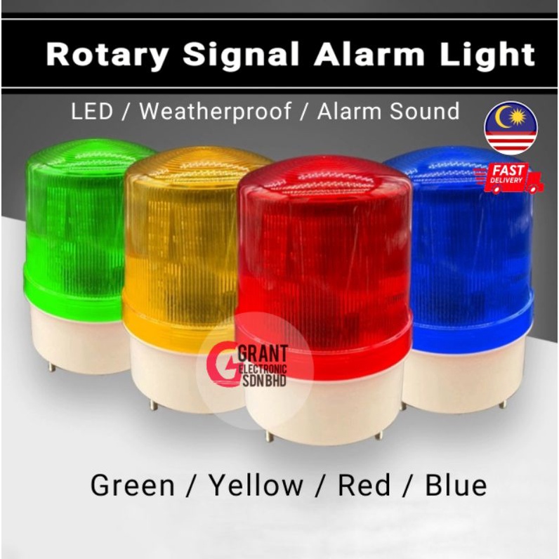 220V/12V/24V Sound and LED Alarm Light Warning Lamp Signal Buzzer ...