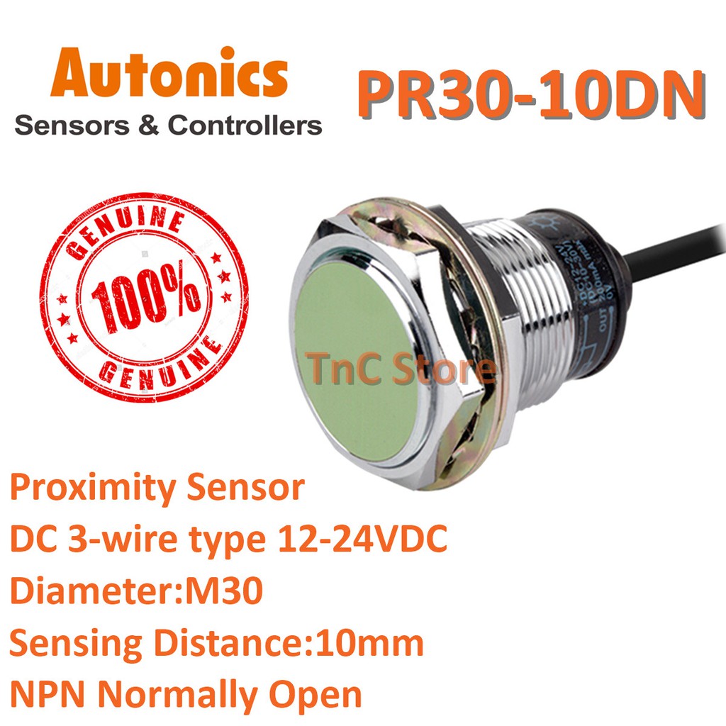 Autonics Proximity Sensor PR30-10DN NPN Normally Open M30 x 10mm ...