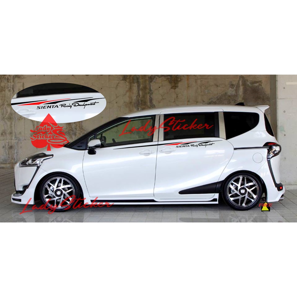 Car STICKER STICKER SIENTA CUTTING STICKER TOYOTA SIENTA RACING ...