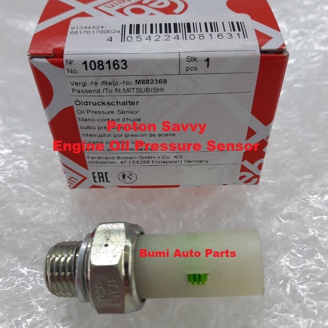 Proton Savvy Engine Oil Pressure Sensor Original Febi Made In Italy ...